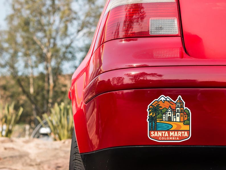 Santa Marta Colombia Sticker Decal Vinyl Die-cut City Skyline Landmark ...
