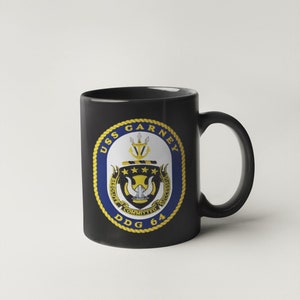 USS Carney DDG-64 Badge Sticker Decal Arleigh Burke Class Destroyer Car ...