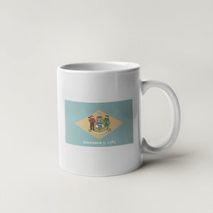 State of Delaware Flag Sticker Decal / USA Delaware State / Dover / the ...