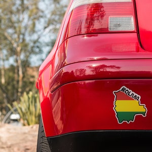 Bolivia Map Flag Sticker Decal - Etsy