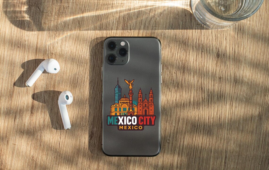 Mexico City Sticker Decal Vinyl Die-cut City Skyline Landmark Design - Etsy