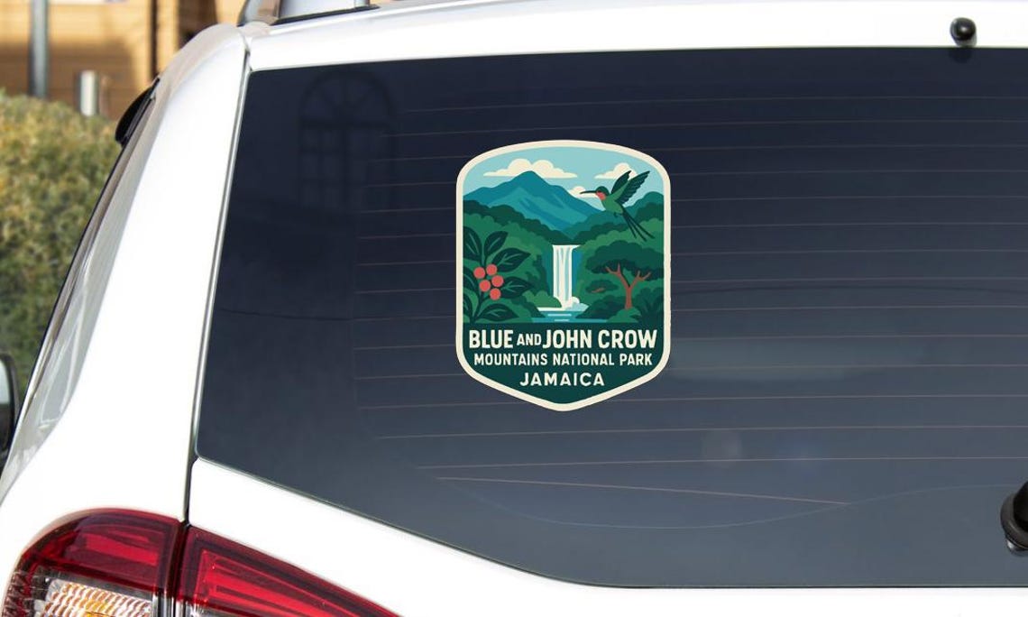 Blue and John Crow Jamaica National Park Sticker Decal Vinyl Die-cut ...