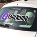 Personalized Zelle Username Decal Sticker Social Media Handle User ID ...