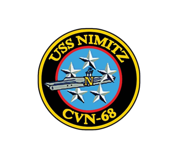 USS Nimitz CVN-68 Badge Sticker Decal Nimitz Class Aircraft - Etsy