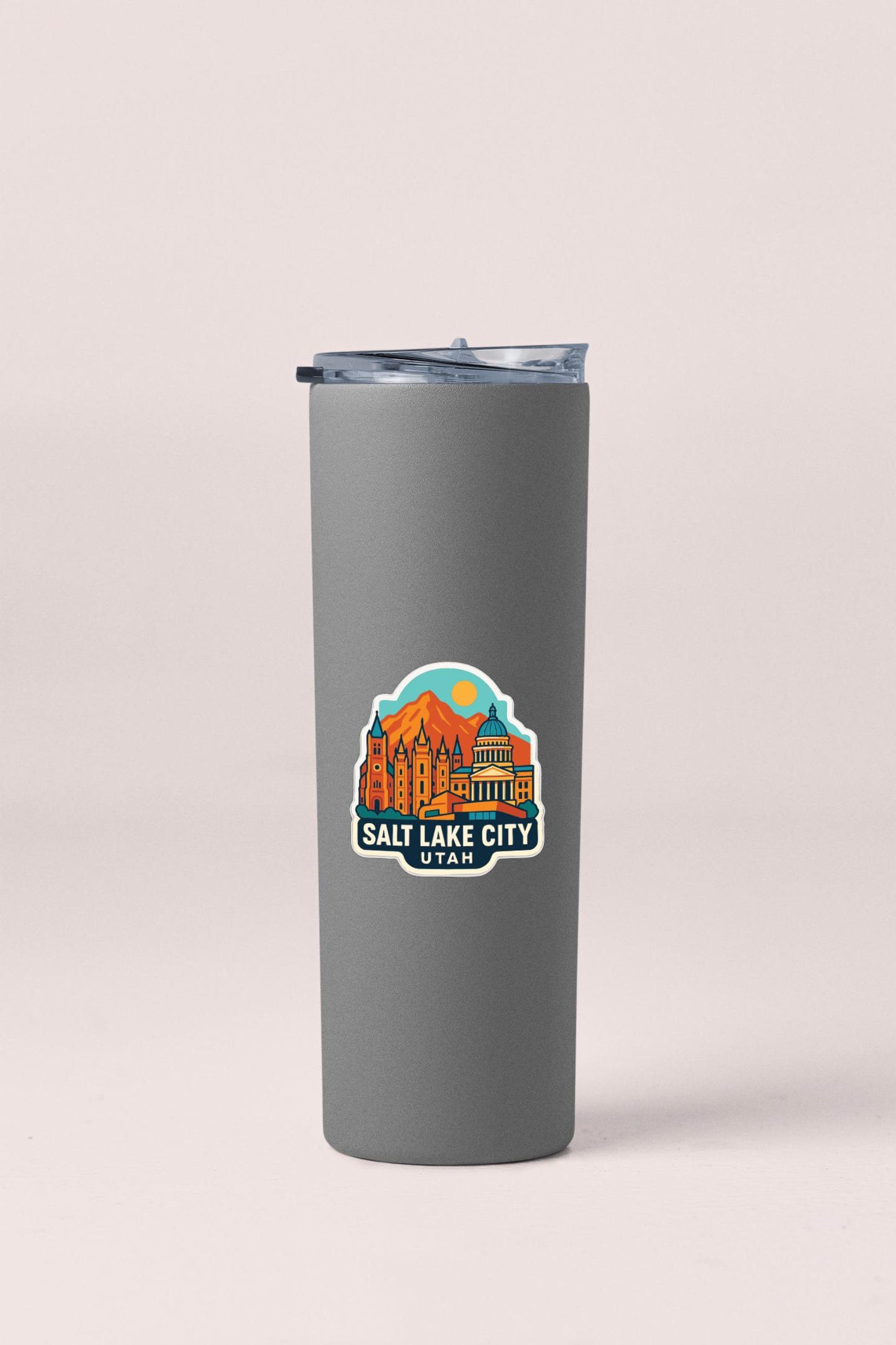 Salt Lake City Sticker Decal Vinyl Die-cut City Skyline Landmark Design ...
