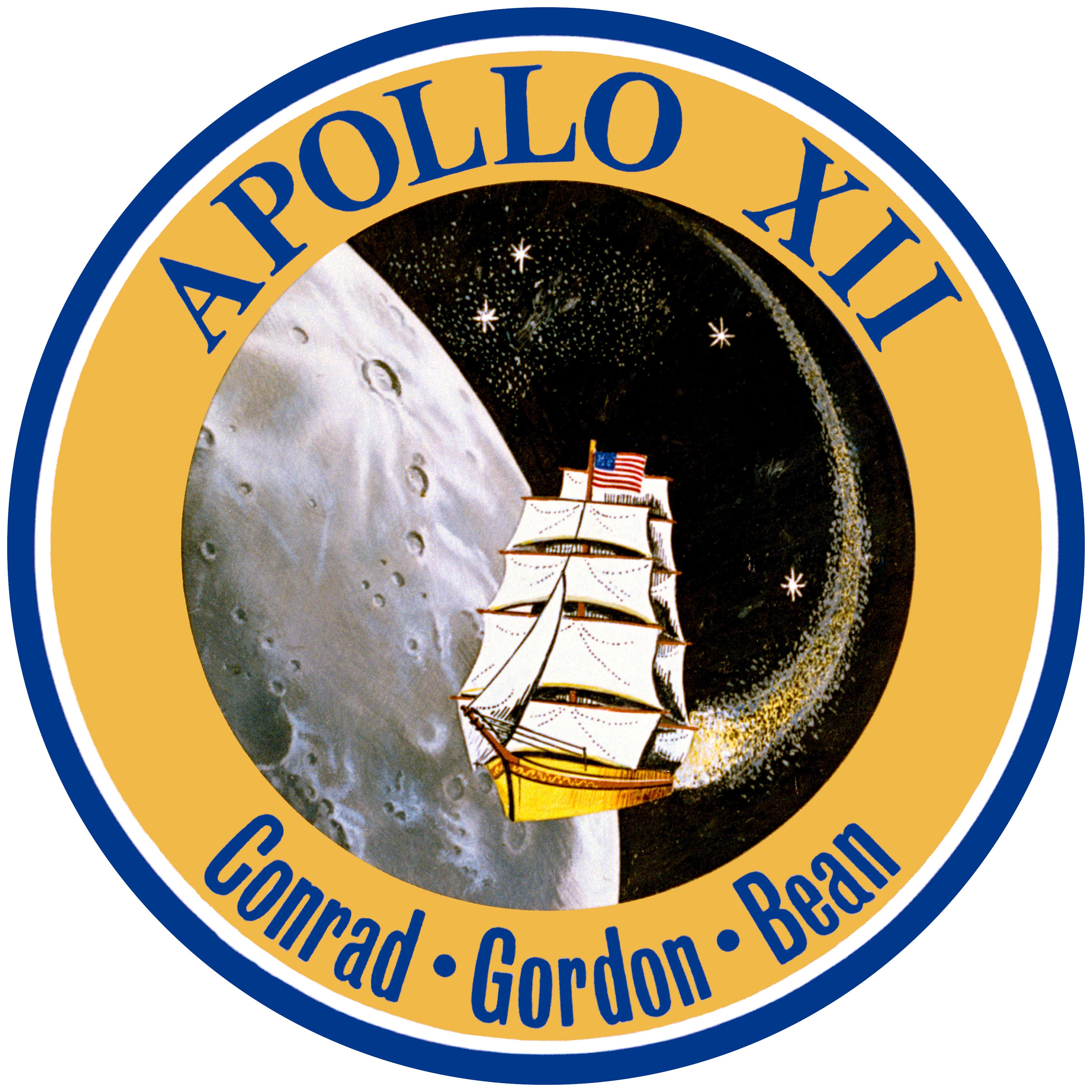 NASA Apollo 12 Mission Patch Sticker Decal NASA Apollo Program - Etsy
