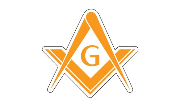Freemason Masonic Sticker Decal / Freemasonry / Compass and | Etsy