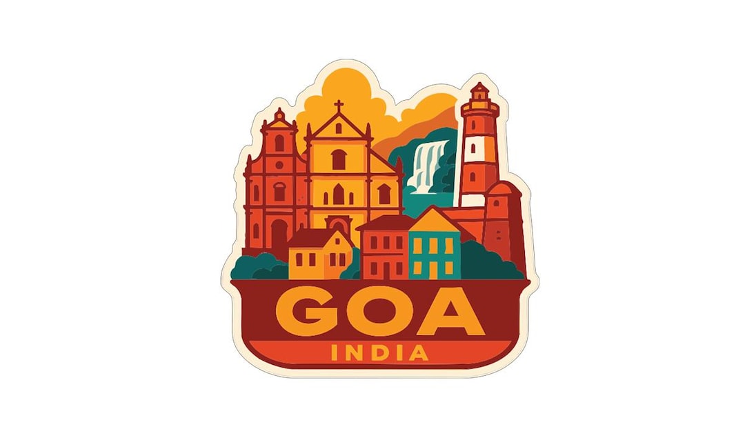 Goa India Sticker Decal Vinyl Die-cut City Skyline Landmark Design - Etsy