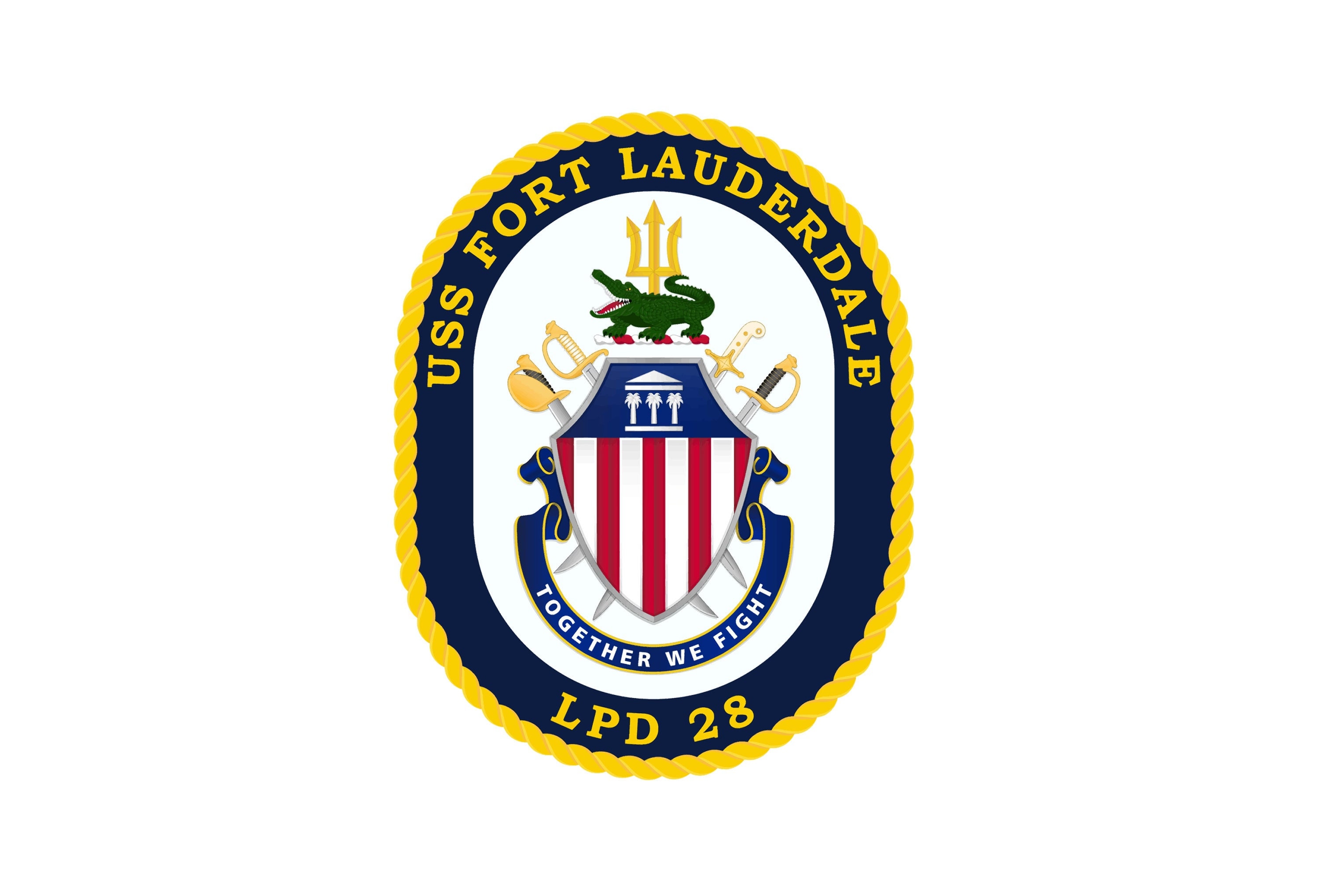 USS Fort Lauderdale LPD-28 Badge Sticker Decal Freedom-class Littoral ...