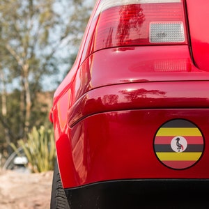 Uganda Flag Circle Sticker Decal - Etsy