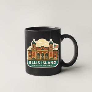 Ellis Island New York New Jersey Sticker Decal Vinyl Die-cut Symbolic ...