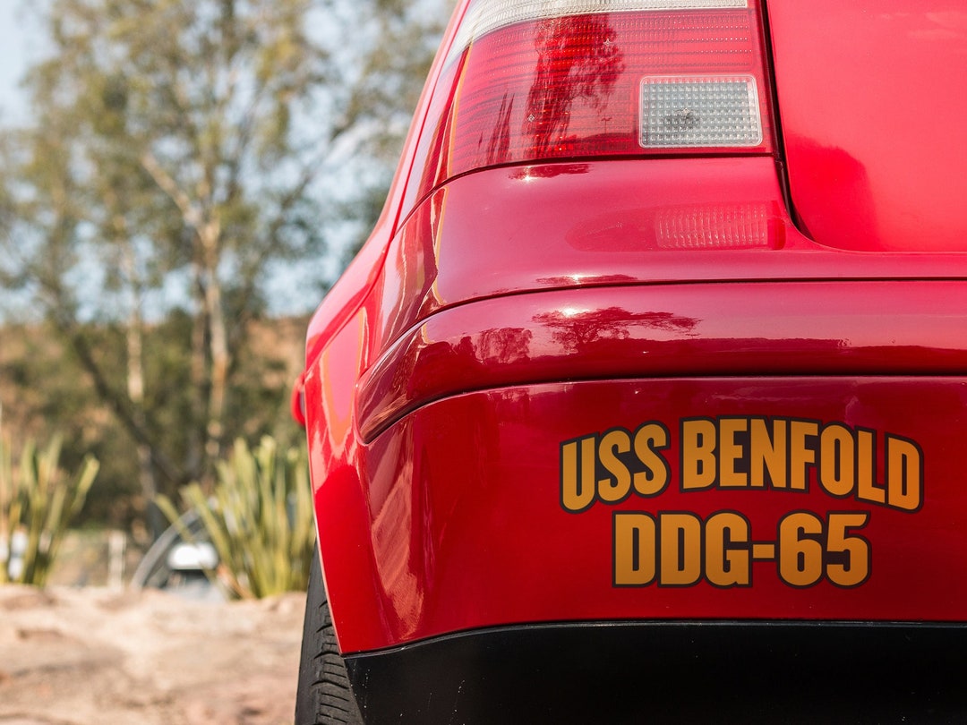 USS Benfold DDG-65 Vinyl Decal - Arleigh Burke Destroyer Car Sticker - Etsy