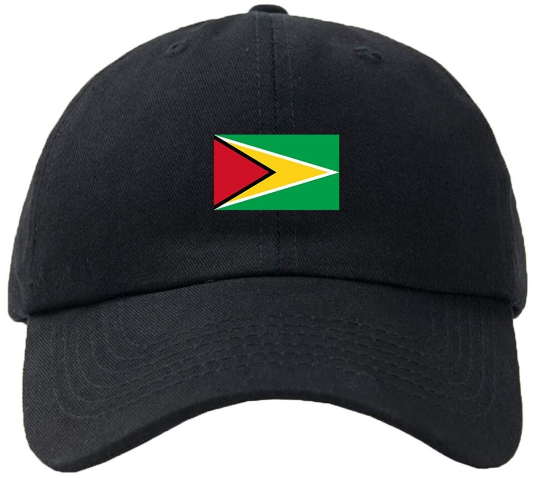 Guyana Flag Baseball Cap Hat Hook & Loop Closure / Co‑operative ...