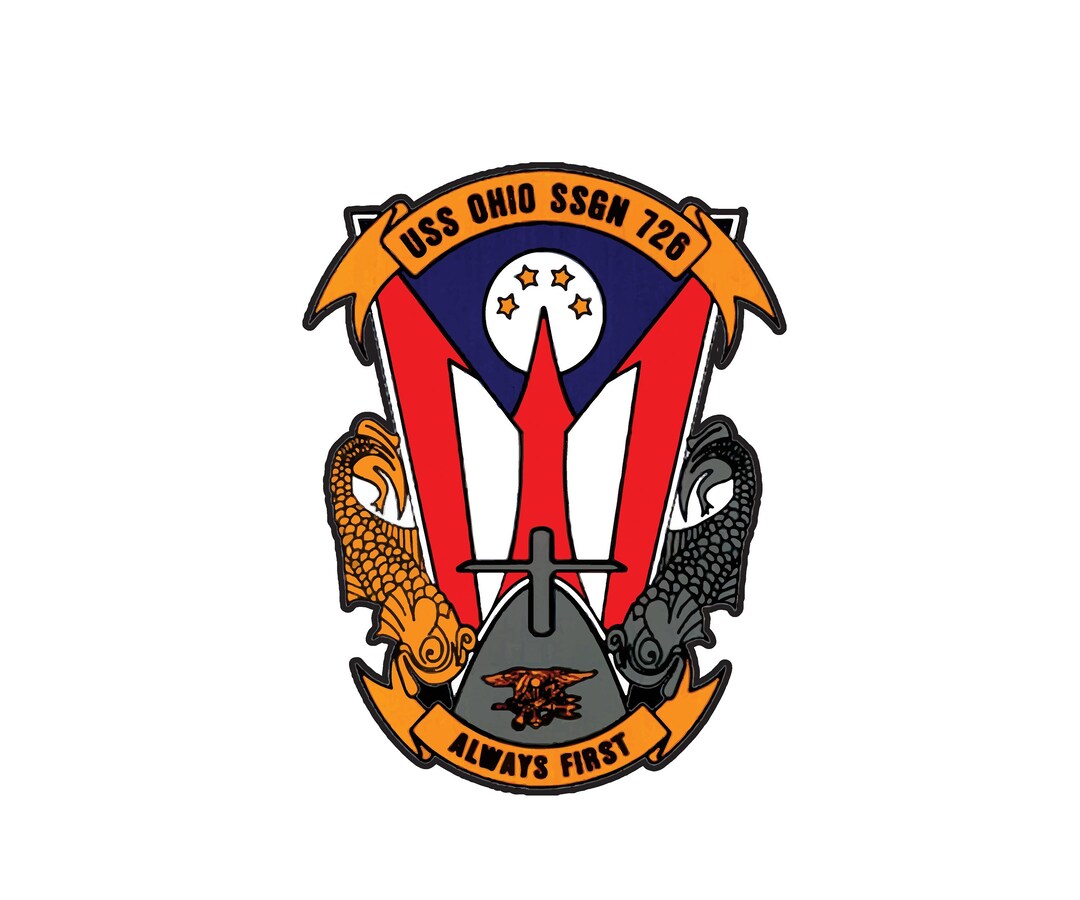 USS Ohio SSGN-726 Badge Sticker Decal Ohio Class Guided Missile ...