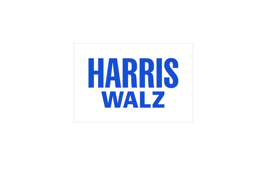 Kamala Harris Tim Walz Decal Sticker Democratic Party Democrat 2024 ...