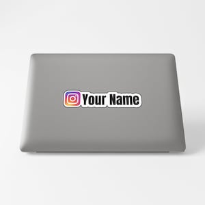 Personalized Instagram Username Decal Sticker Social Media Handle User ...