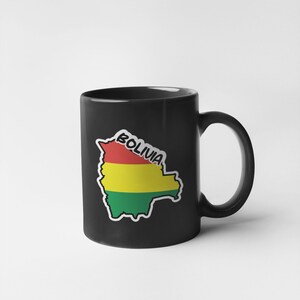 Bolivia Map Flag Sticker Decal - Etsy