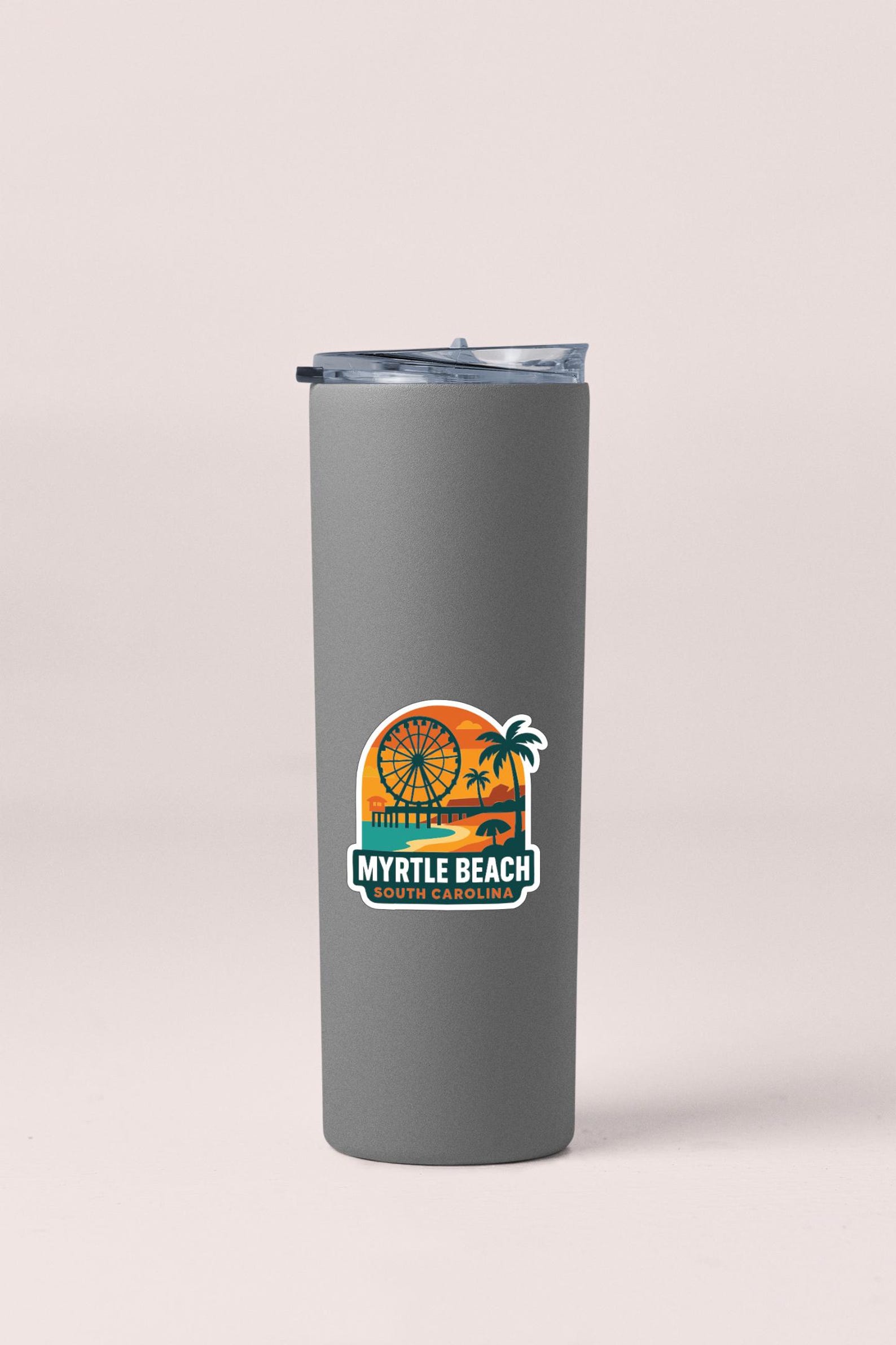 Myrtle Beach Sticker Decal Vinyl Die-cut City Skyline Landmark Design ...