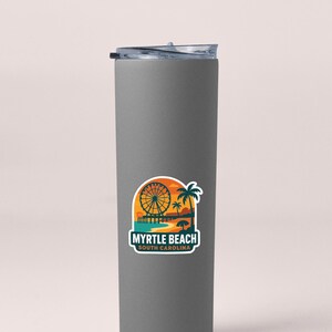 Myrtle Beach Sticker Decal Vinyl Die-cut City Skyline Landmark Design ...