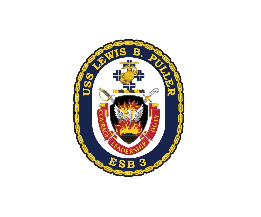 USS Lewis B. Puller ESB-3 Badge Sticker Decal Lewis B. Puller Class ...