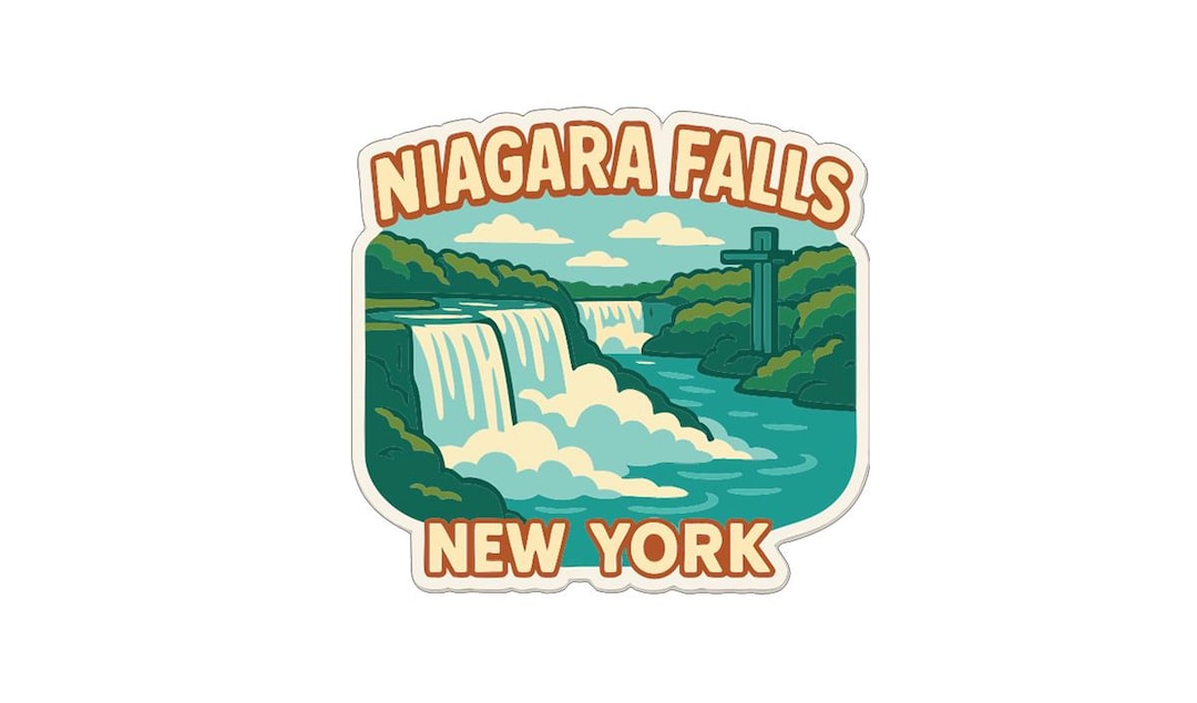 Niagara Falls New York Sticker Decal Vinyl Die-cut Symbolic Landmark ...