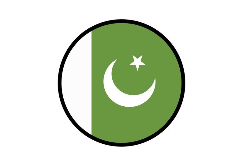 Pakistan Flag Circle Sticker Decal - Etsy