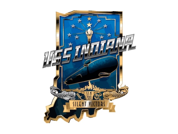 USS Indiana SSN-789 Badge Sticker Decal Virginia Class Attack - Etsy