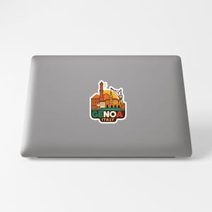 Genoa Italy Sticker Decal Vinyl Die-cut City Skyline Landmark Design - Etsy
