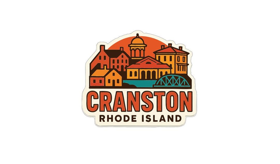 Cranston Rhode Island Sticker Decal Vinyl Die-cut City Skyline Landmark ...