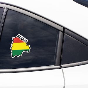 Bolivia Map Flag Sticker Decal - Etsy