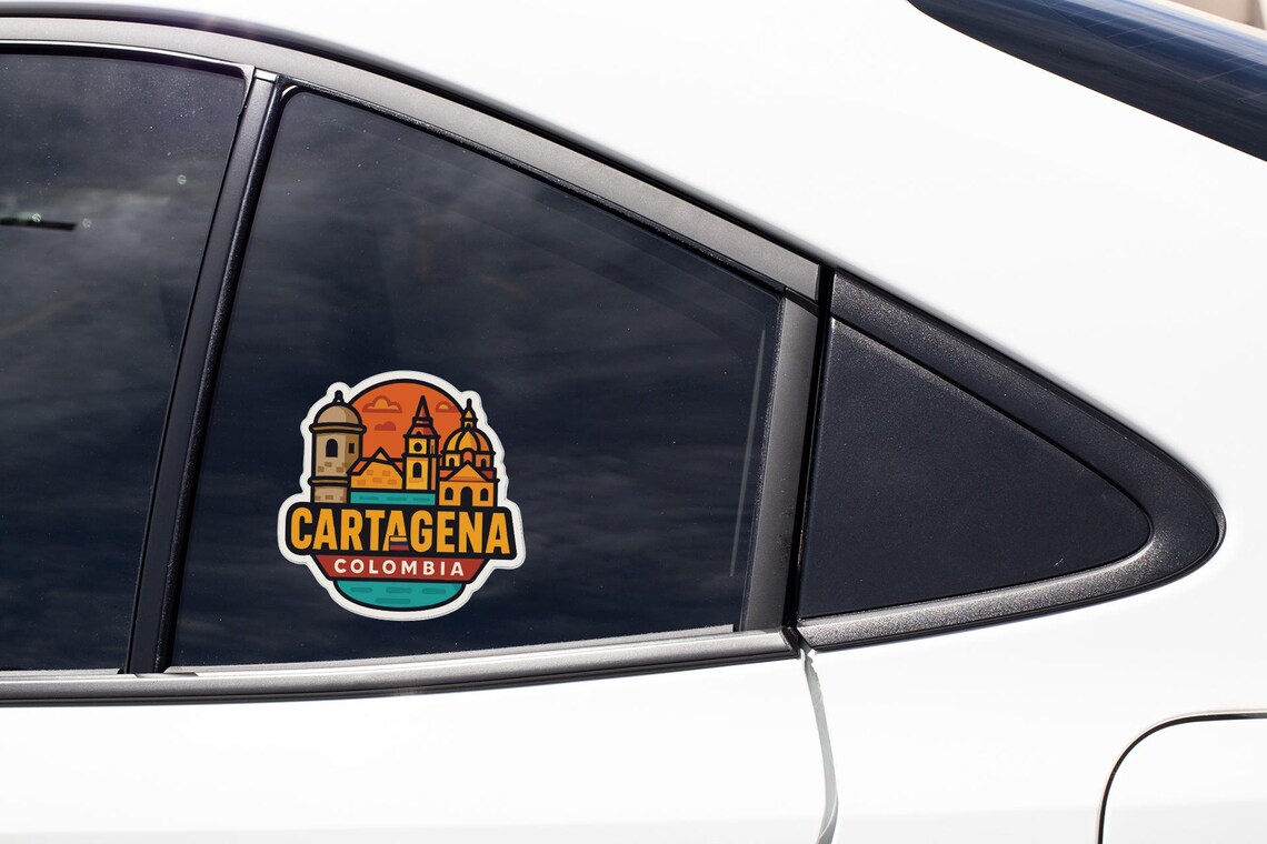 Cartagena Colombia Sticker Decal Vinyl Die-cut City Skyline Landmark ...