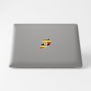 Uganda Map Flag Sticker Decal - Etsy