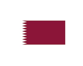 Qatar Flag Decal Sticker 5-inches by 3-inches Premium Quality Vinyl ...