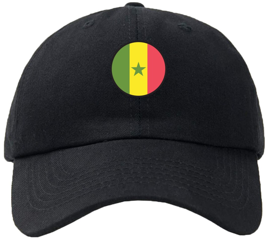Senegal Flag Circle Baseball Cap Hat Hook & Loop Closure - Etsy
