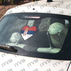 Serbia Flag Heart Sticker Decal / Republic of Serbia / Република Србија ...