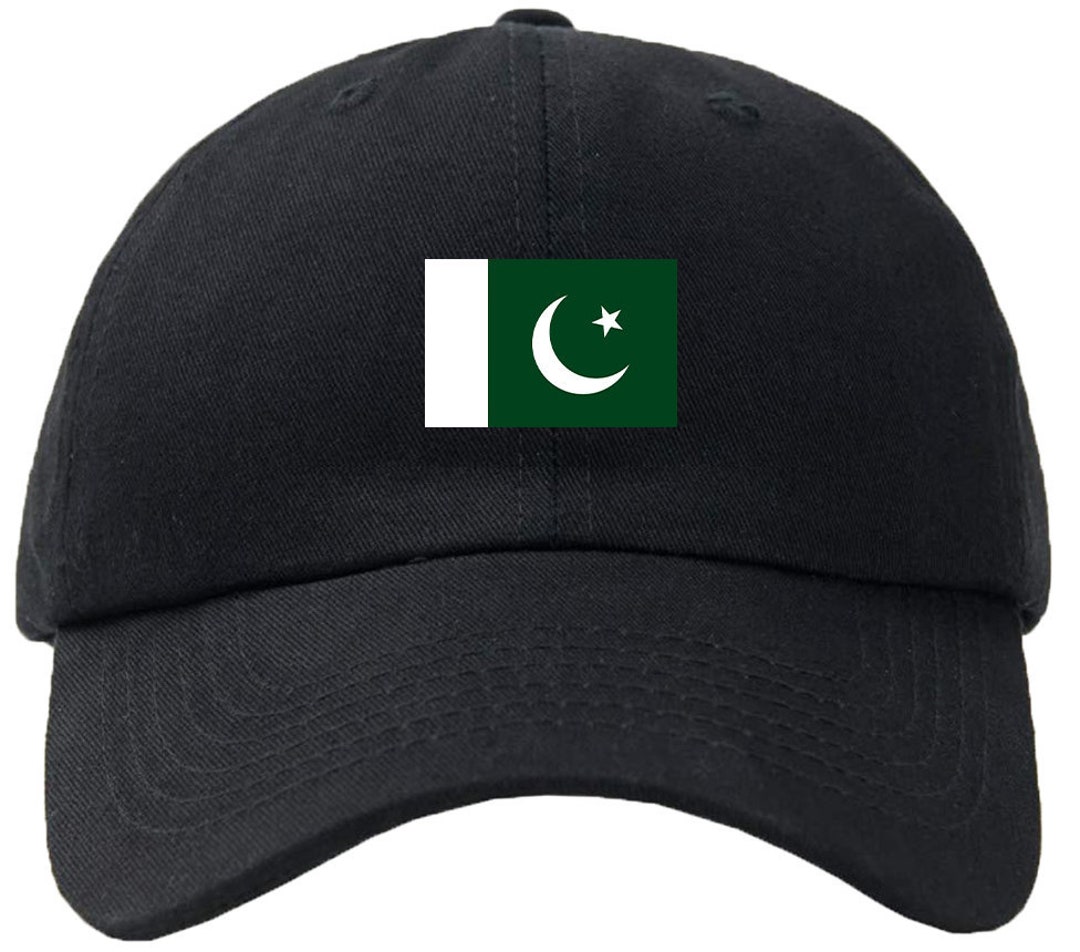 Pakistan Flag Baseball Cap Hat Hook & Loop Closure / Islamic Republic ...