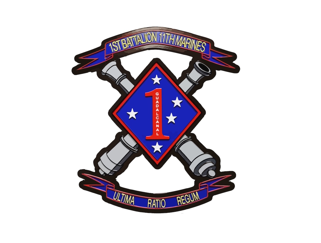 US Marine Corps Badge Sticker Decal 1st Battalion 11th Marines Cobra ...