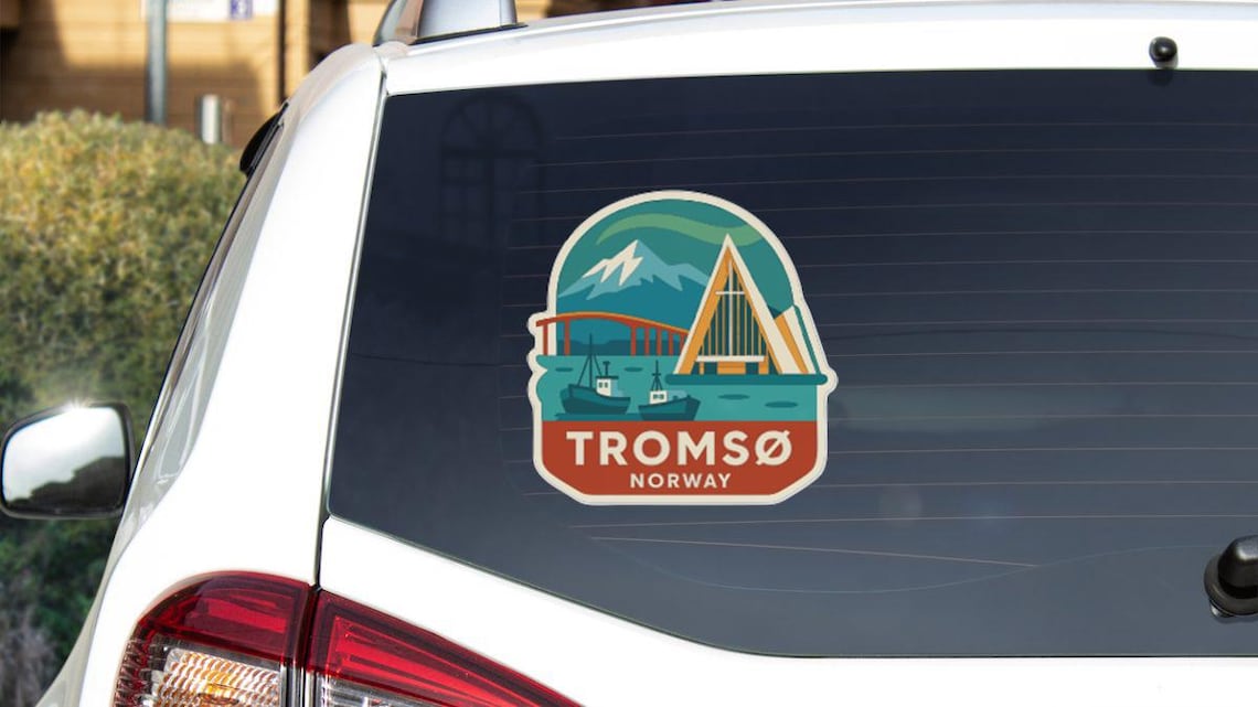 Tromsø Norway Sticker Decal Vinyl Die-cut City Skyline Landmark Design ...
