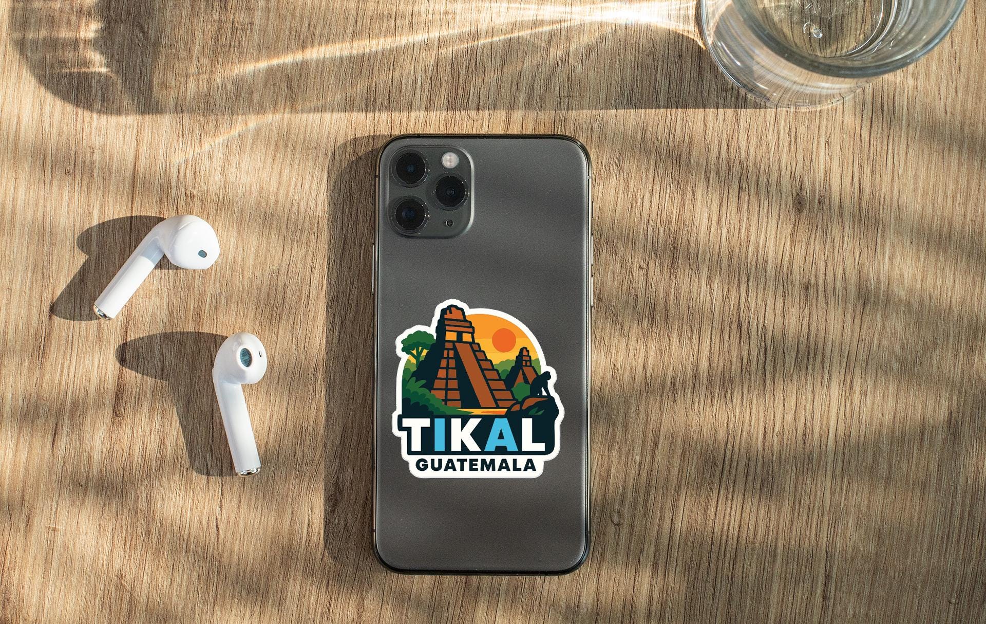 Tikal Guatemala Sticker Decal Vinyl Die-cut City Skyline Landmark ...