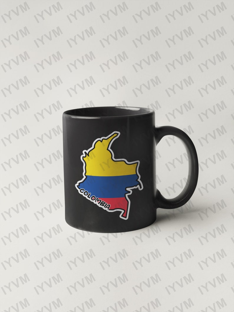 Colombia Map Flag Sticker Decal / Republic of Colombia / - Etsy
