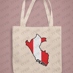 Peru Map Iron on Heat Transfer Vinyl HTV / Republic of Peru / República ...