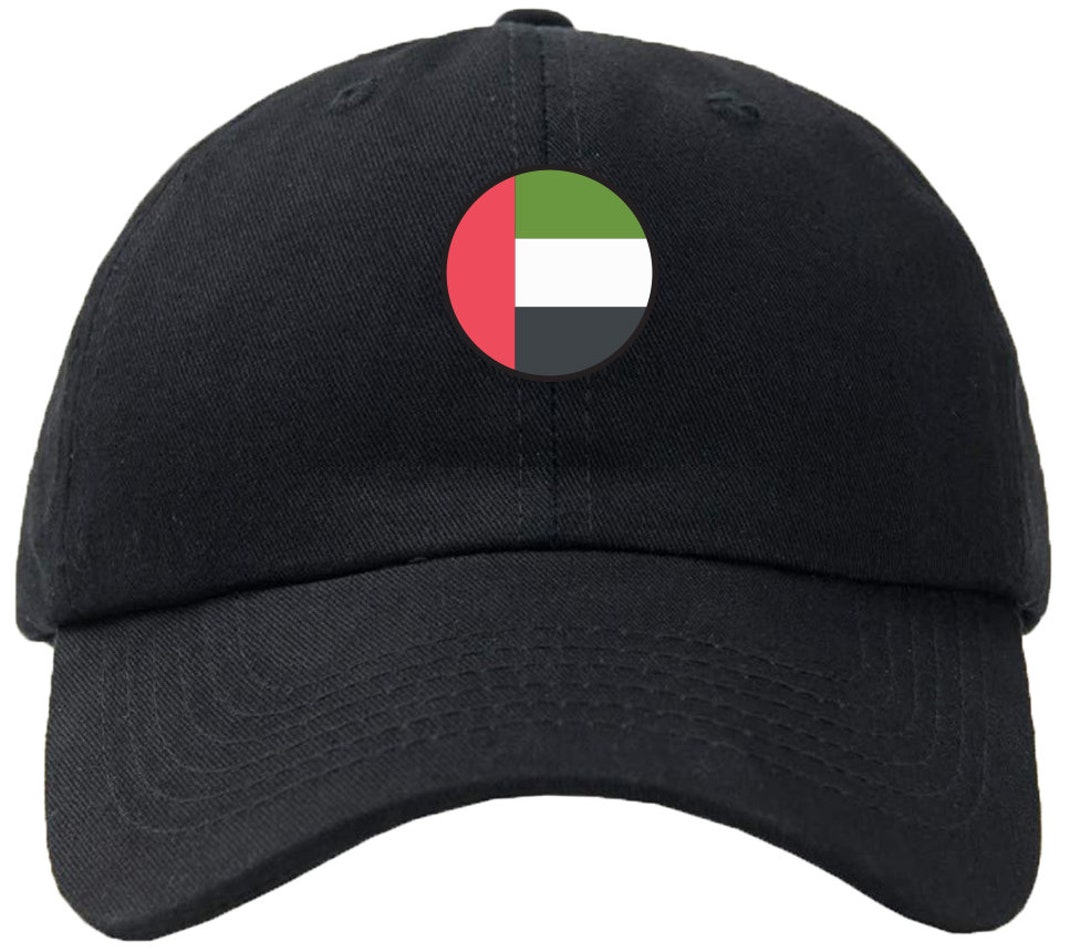 United Arab Emirates Flag Circle Baseball Cap Hat Hook & Loop Closure ...