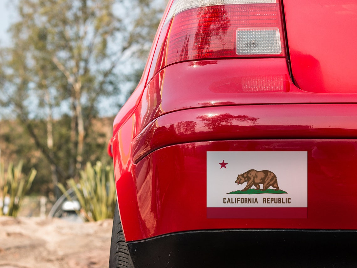 State of California Flag Sticker Decal / USA California State | Etsy