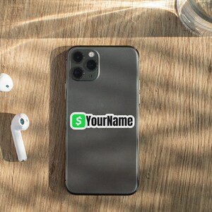 Personalized Cash App Username Decal Sticker Social Media Handle User ...