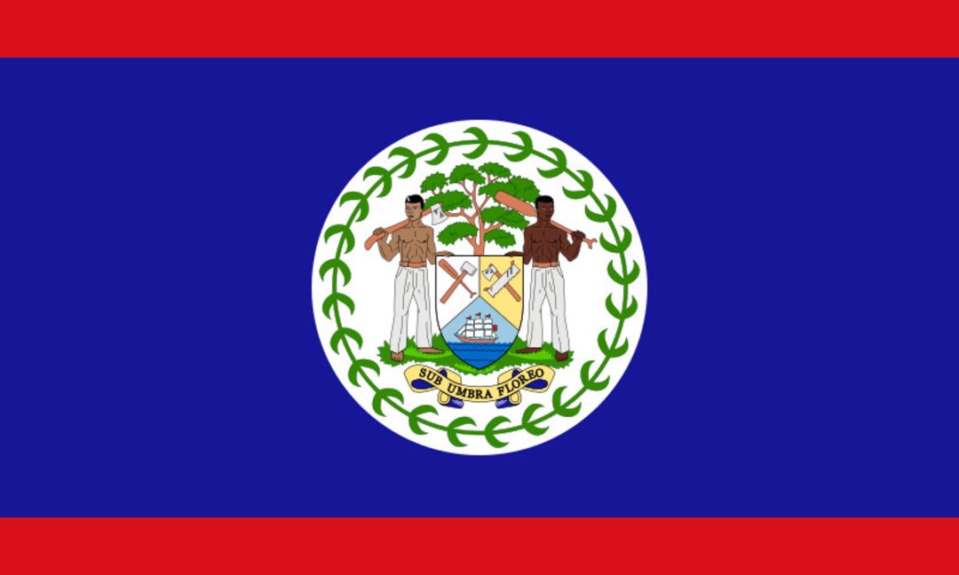 Belize Flag Sticker Decal / Belmopan / Sub Umbra Floreo / Belizean - Etsy
