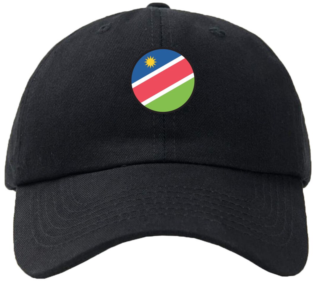 Namibia Flag Circle Baseball Cap Hat Hook & Loop Closure - Etsy