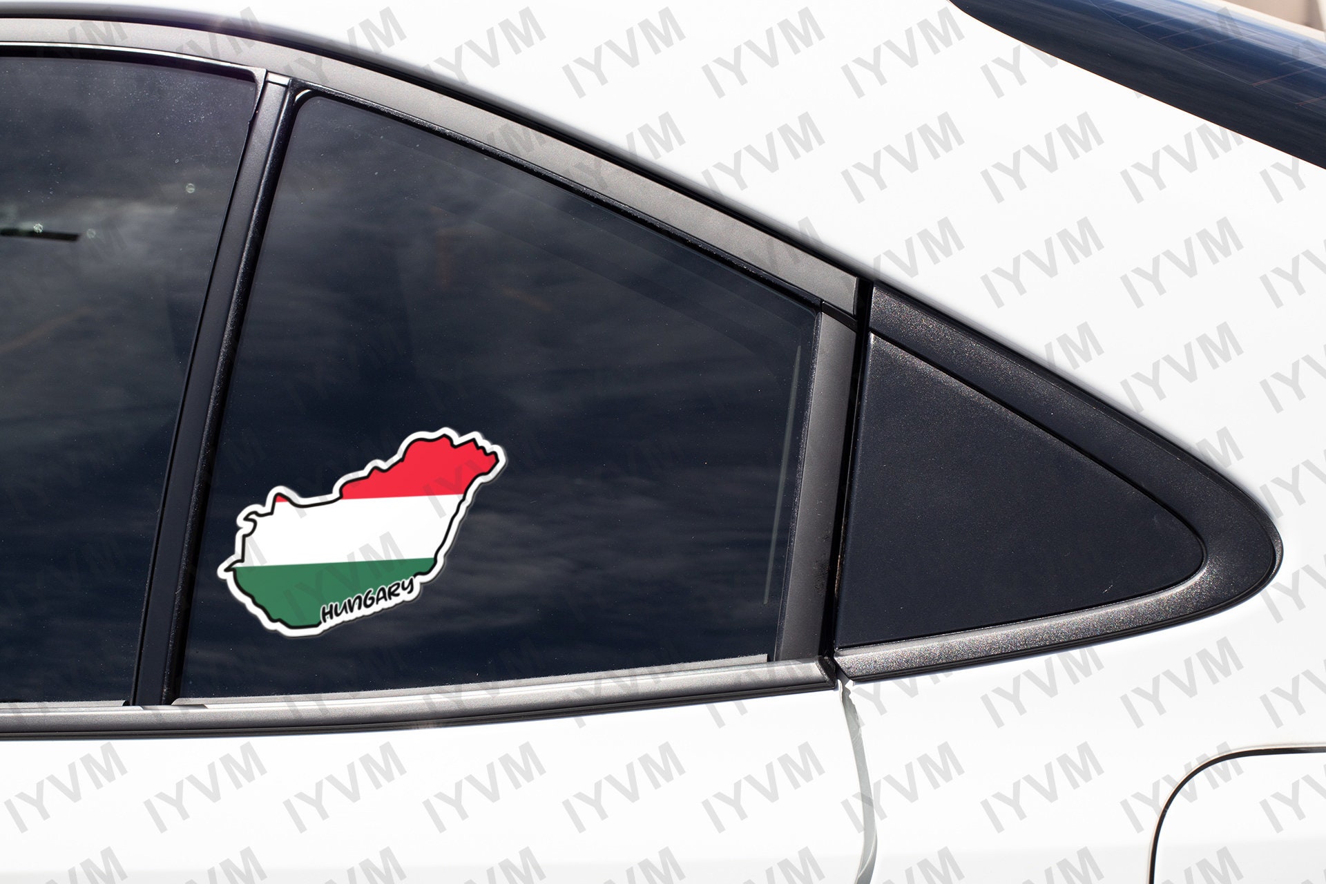 Hungary Map Flag Sticker Decal / Magyarország / Budapest / Hungarian - Etsy
