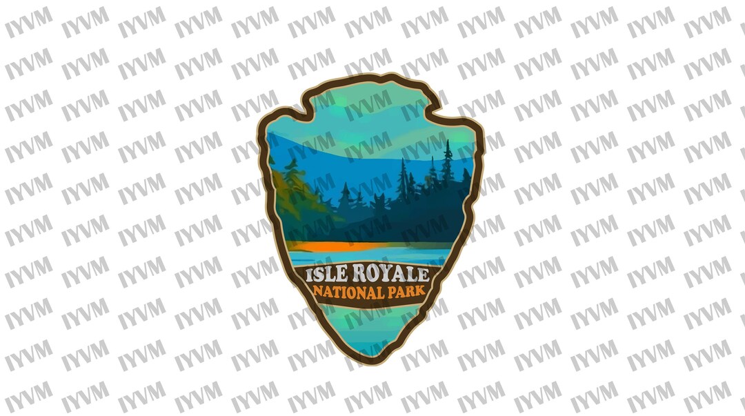 Isle Royale National Park Decal Sticker - US National Parks Series - Etsy