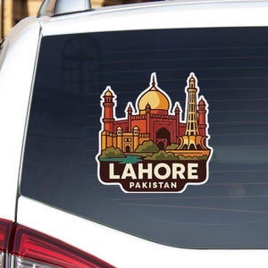Lahore Pakistan Sticker Decal Vinyl Die-cut City Skyline Landmark ...