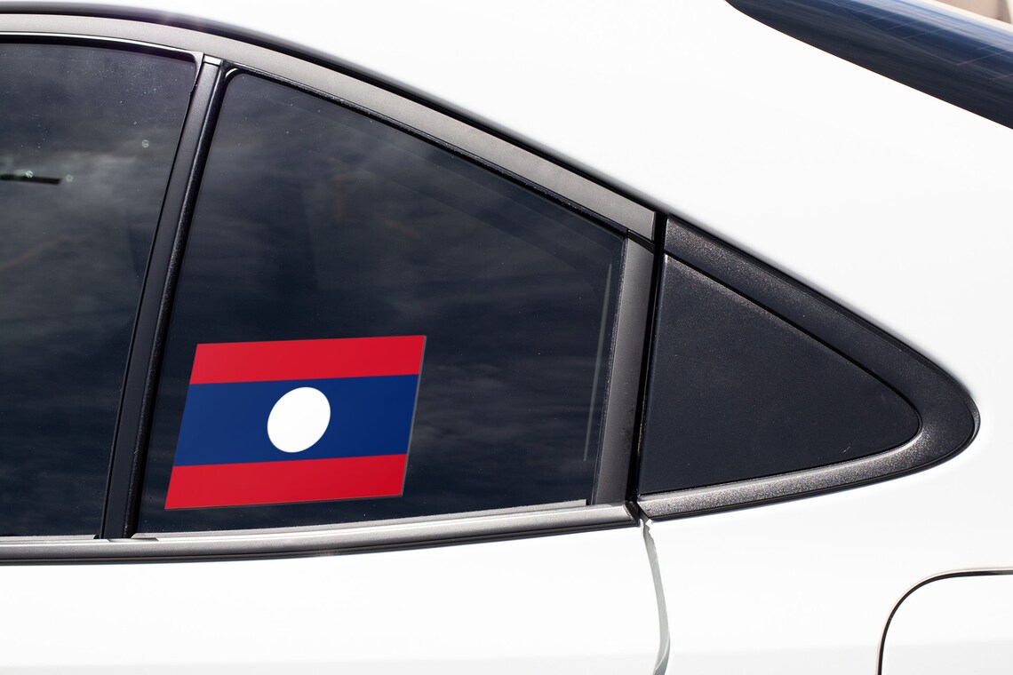 Laos Flag Sticker Decal / Lao People's Democratic Republic / Vientiane ...